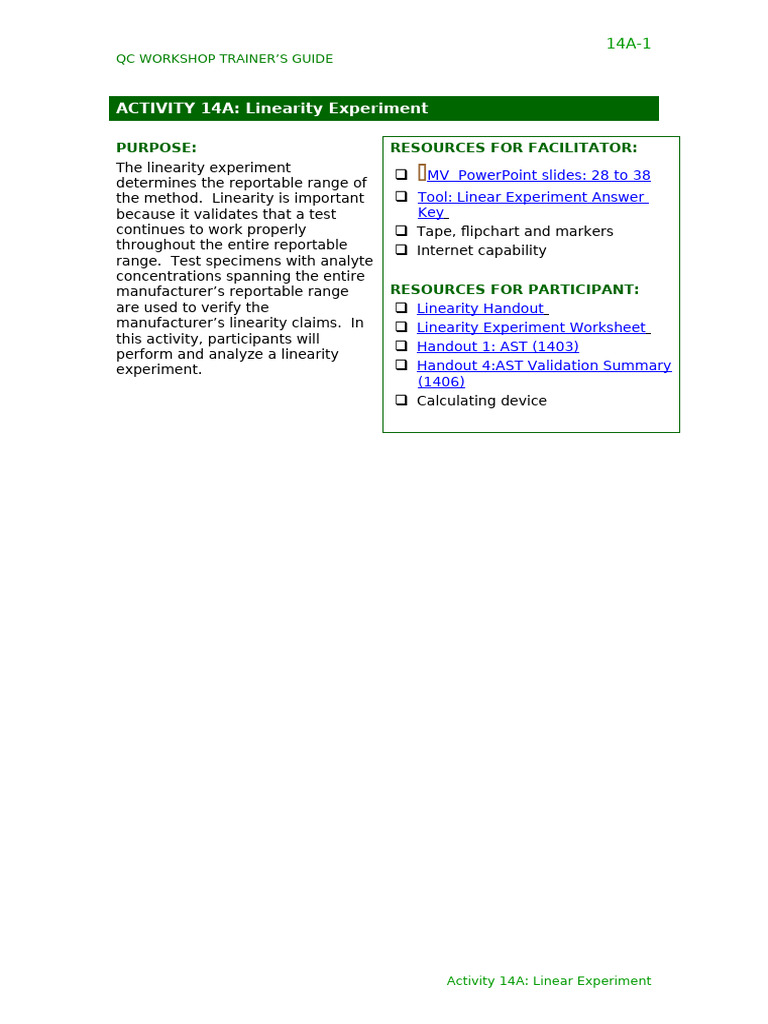 Linearity Experiment Activity Writeup | PDF | Outlier | Errors And Residuals
