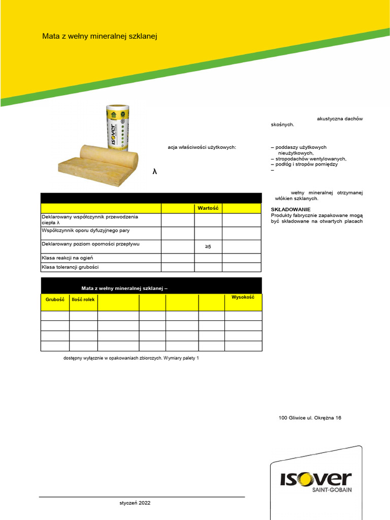 KT Isover KT 40 Stycze 2022 | PDF