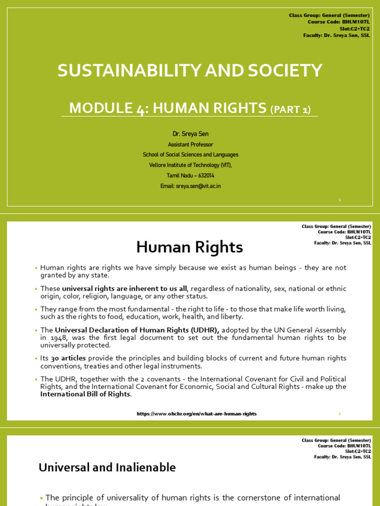 Module 4 - Human Rights (Part 1) | PDF | Human Rights | Asylum Seeker