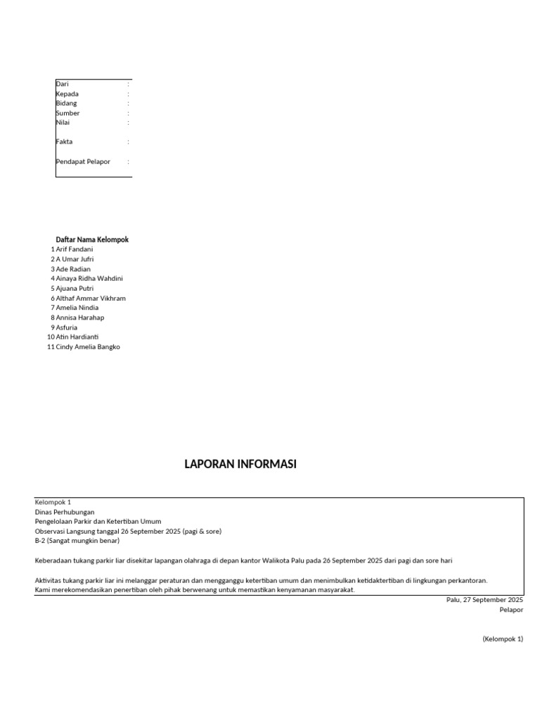 Laporan Cepat Tugsus Periode 2.Xlsx | PDF