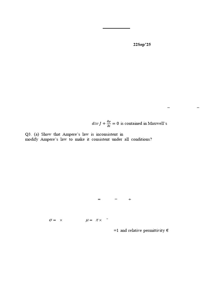 Assignment 2 Sem1 2025-26 | PDF | Waves | Electromagnetic Radiation
