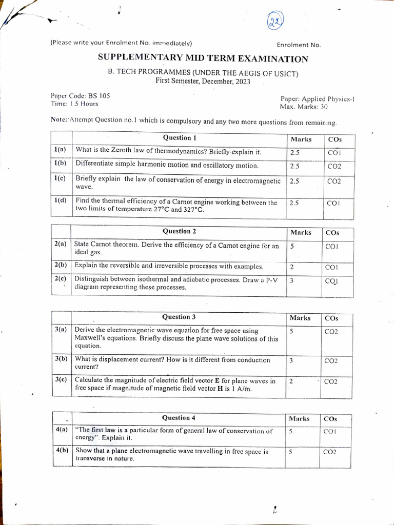Previous Years Papers PHYSICS | PDF | Waves | Diffraction