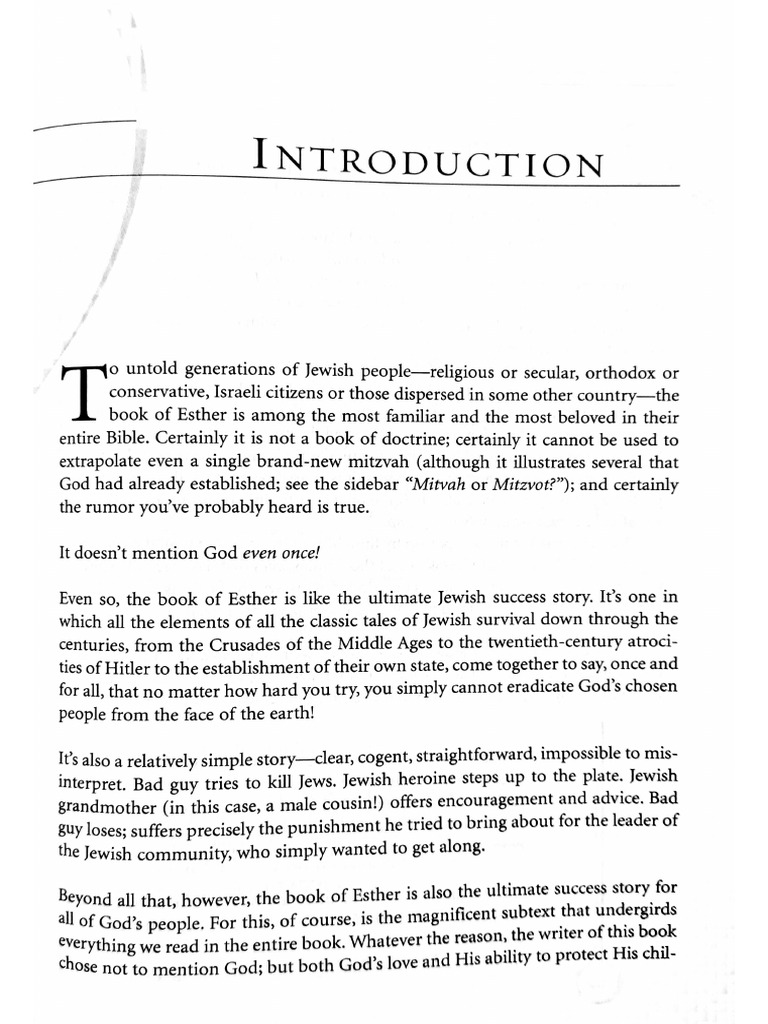 Impact, Introduction To Esther | PDF