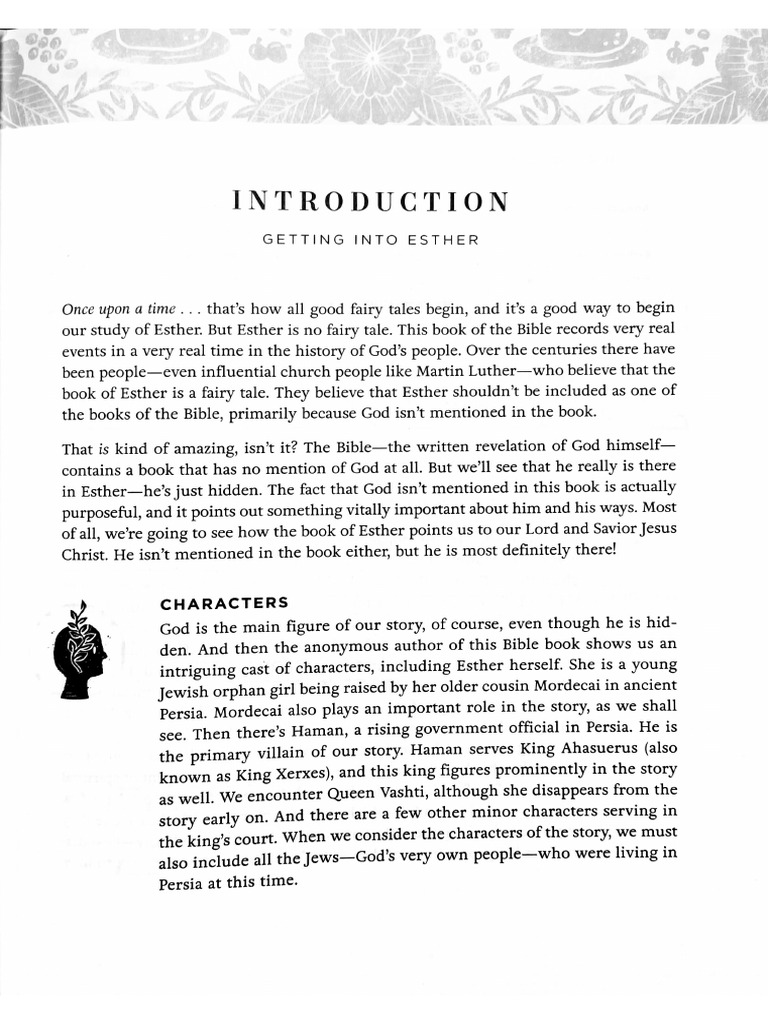 Brownback, Introduction To Esther | PDF