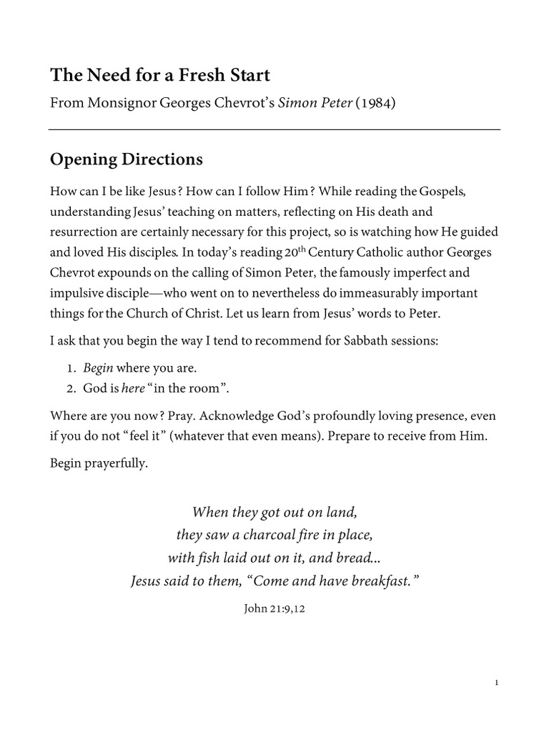 Simon Peter, Reading | PDF