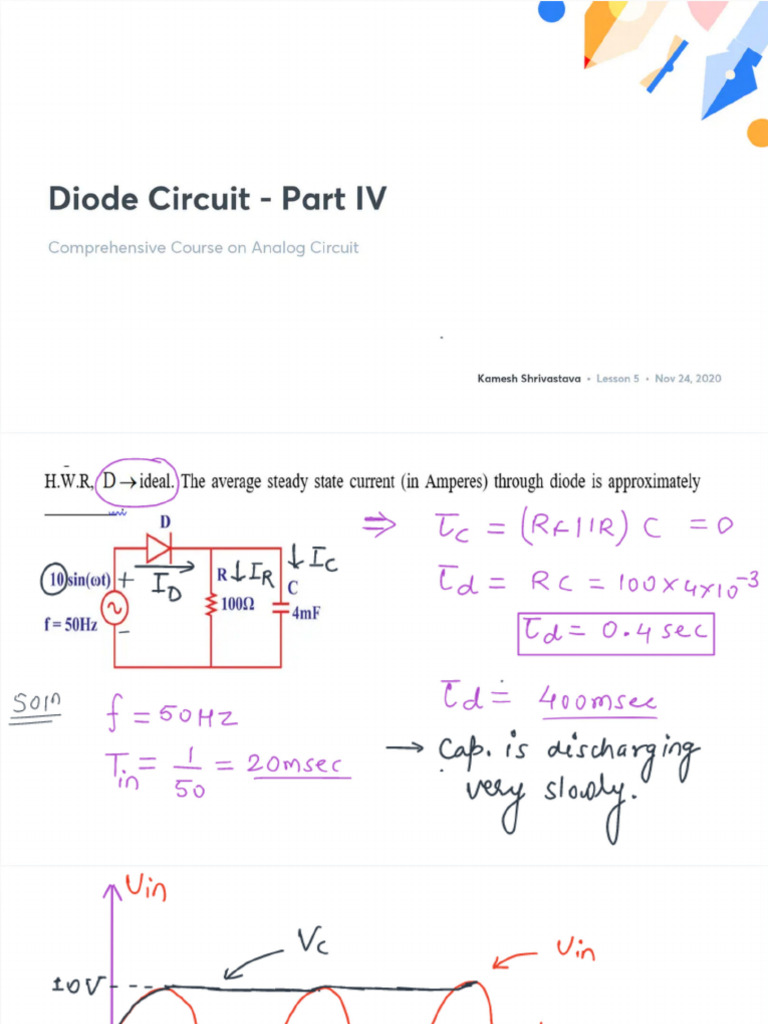5 Diode Circuit Part IV With Anno | PDF