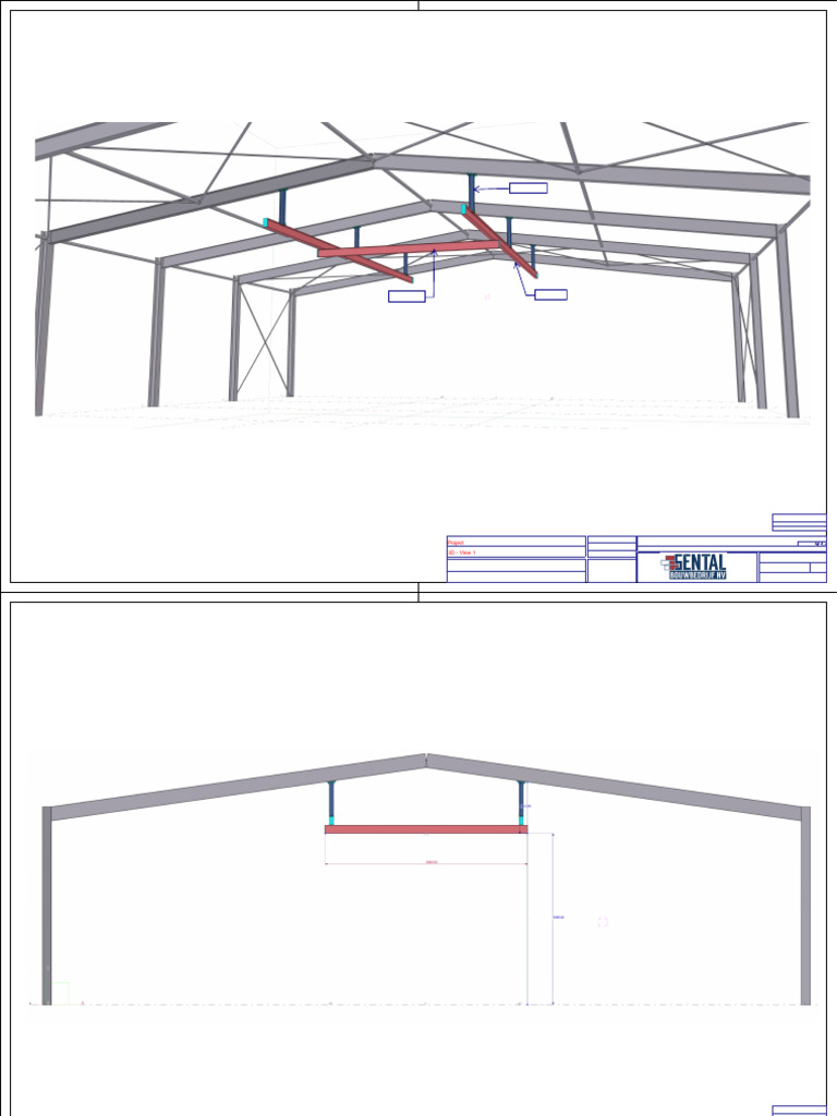 Hangar II & III - Hoist Structure - 3D Views (20250711) | PDF ...