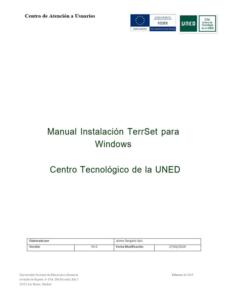 Instalación de TerrSet en Windows | PDF | Ventana (informática) | Software