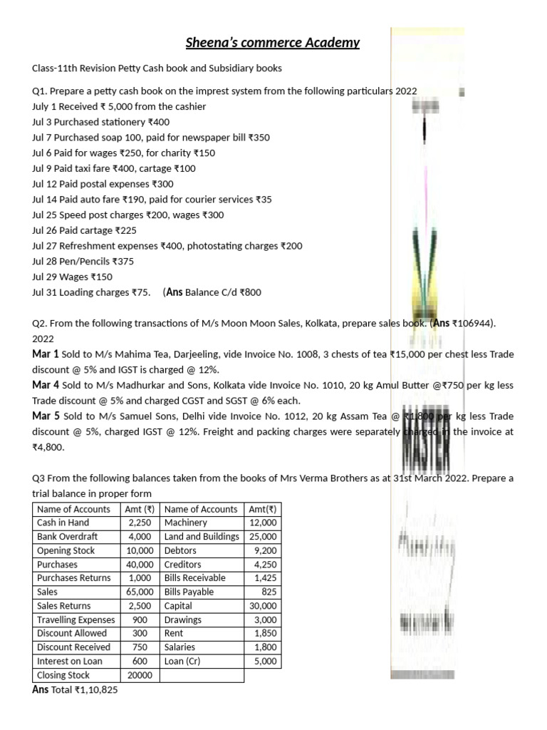 11 Assignment 1 PCB, SB & TB | PDF