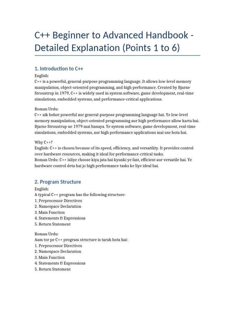 CPP Super Detailed Beginner To Advanced | PDF | C++ | Namespace