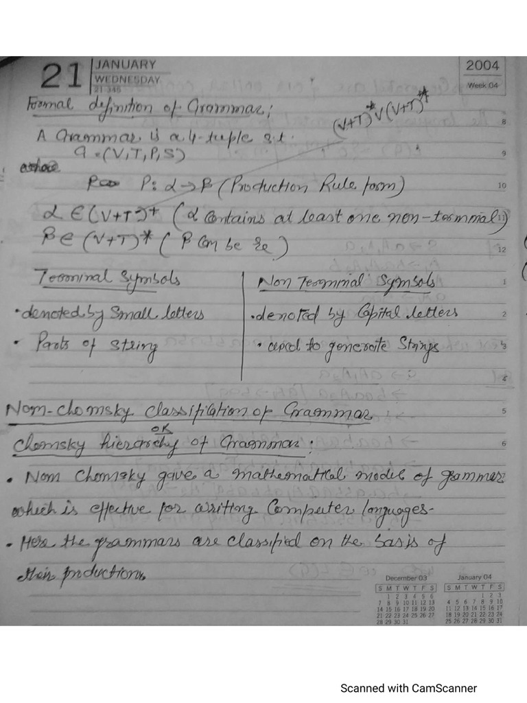 Chomsky Classification | PDF
