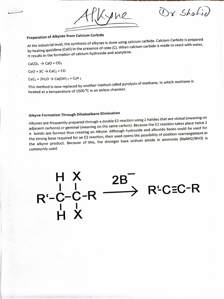 Suggestion Alkyne - Sohid Sir Sir | PDF