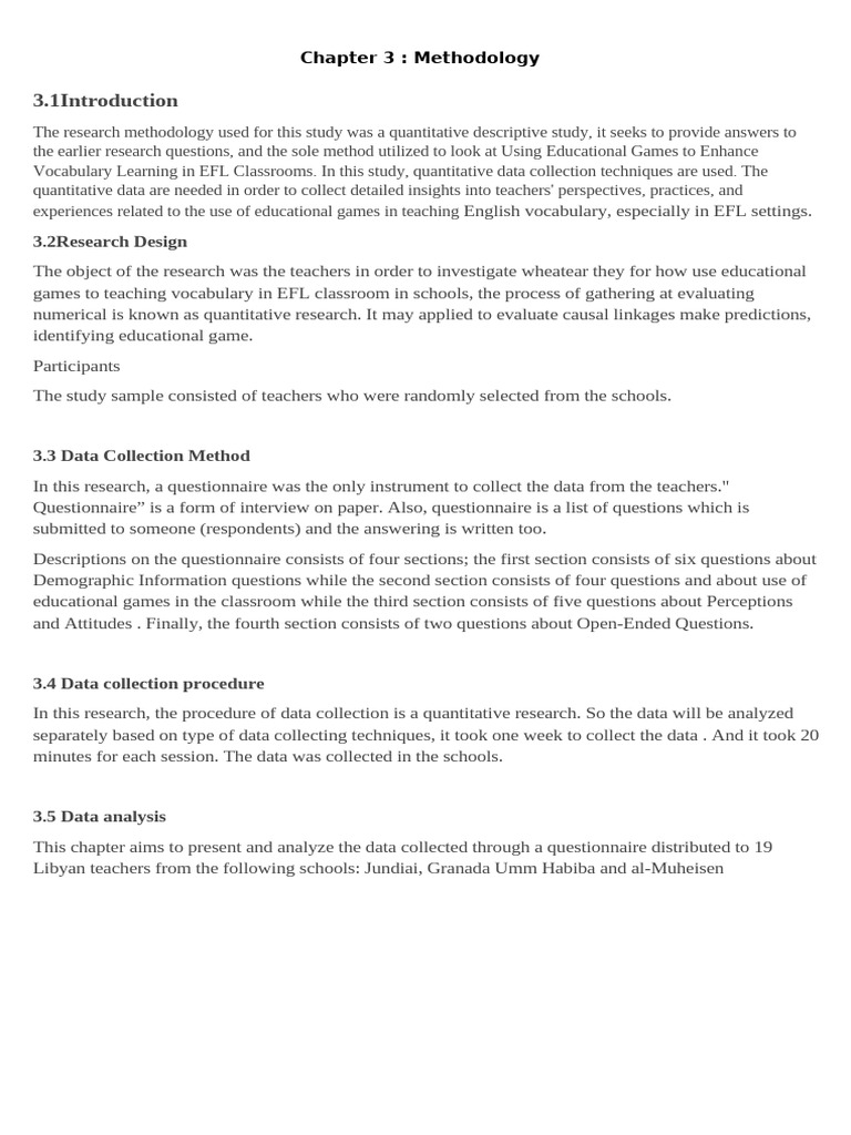Chapter - 3 Methodology | PDF | Methodology | Learning