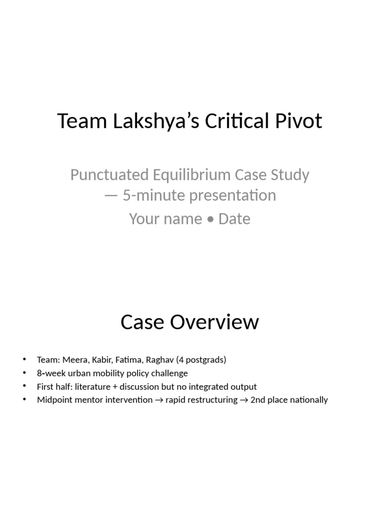 Team Lakshya Presentation | PDF