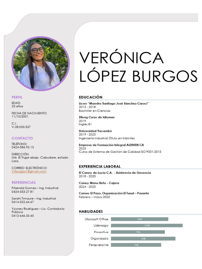 CV Veronica Lopez | PDF