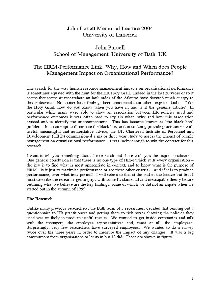4 - People and Performance Model | PDF | Performance Appraisal | Job ...