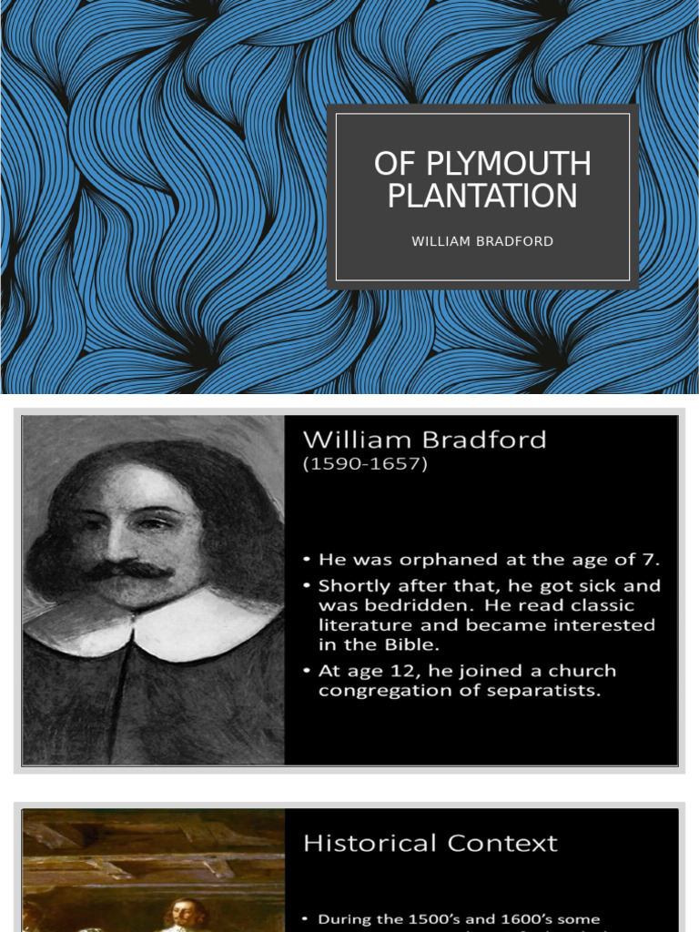 Of Plymouth Plantation - William Bradford | PDF