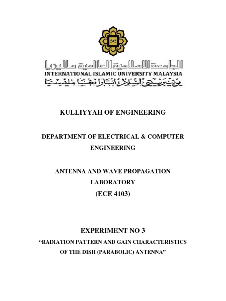 Parabolic Antenna Gain and Pattern Analysis | PDF | Antenna (Radio ...