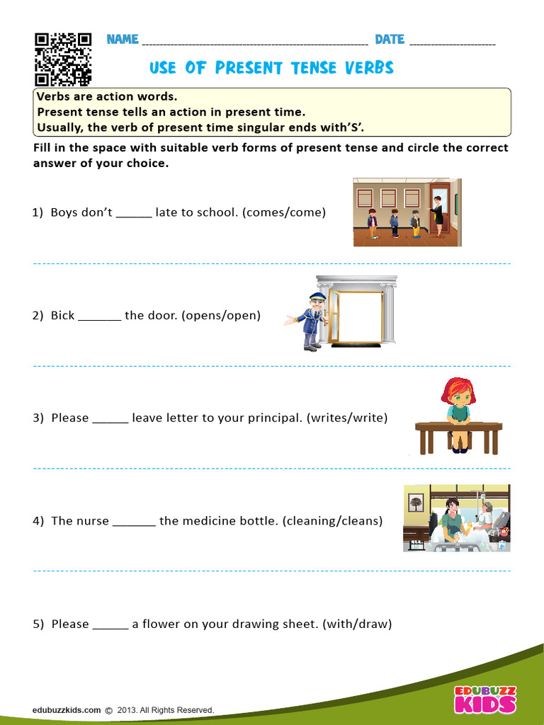 3 Use of Present Tense Verbs | PDF