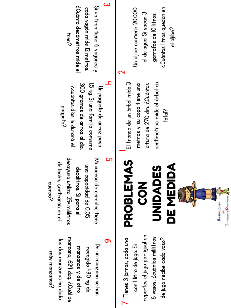 Problemas de Unidades de Medida | PDF