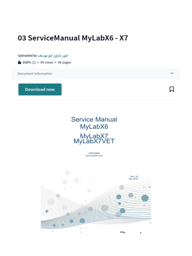 03 ServiceManual MyLabX6 - X7 PDF Electrostatic Discharge Field Programmable Gate Array | PDF ...