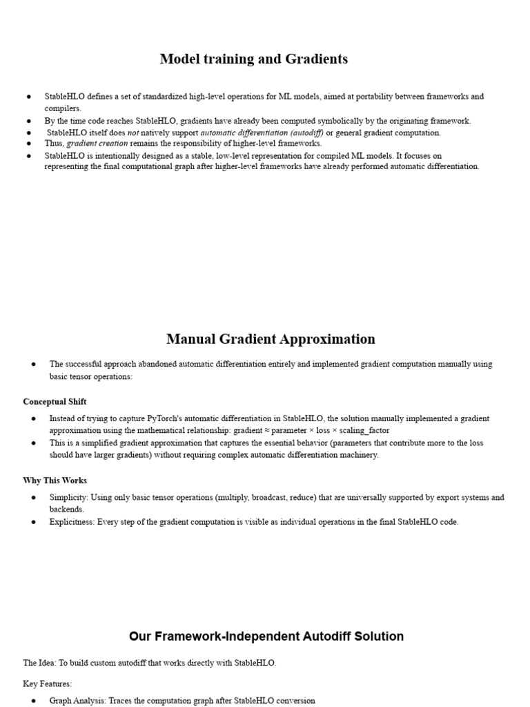 Model Training and Gradients | PDF | Gradient | Derivative