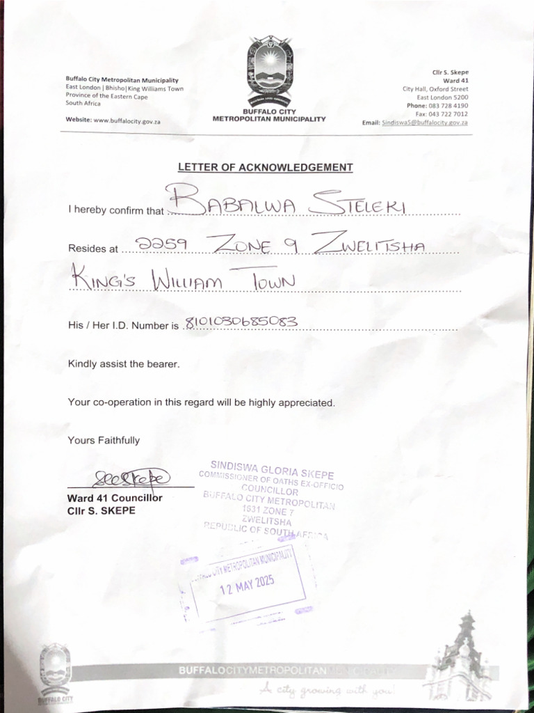 Proof of Residence | PDF