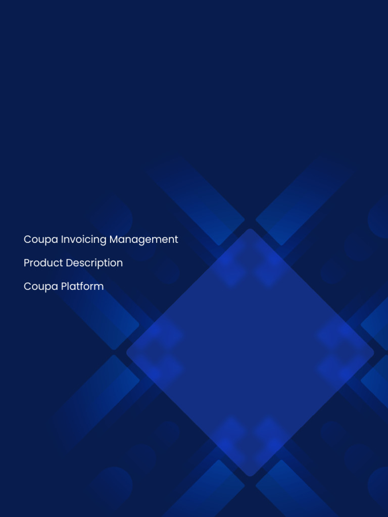 Coupa Invoicing Management | PDF | Invoice | Artificial Intelligence