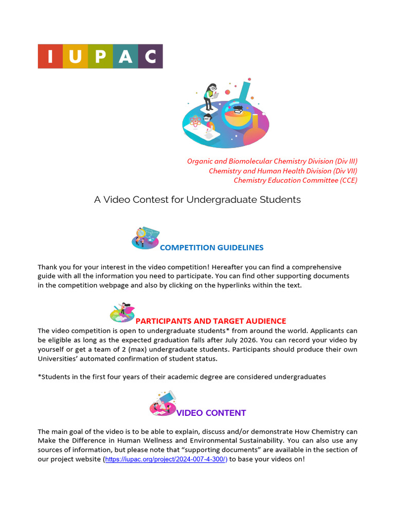 Guidelines Video-Competition 20250601 | PDF | License