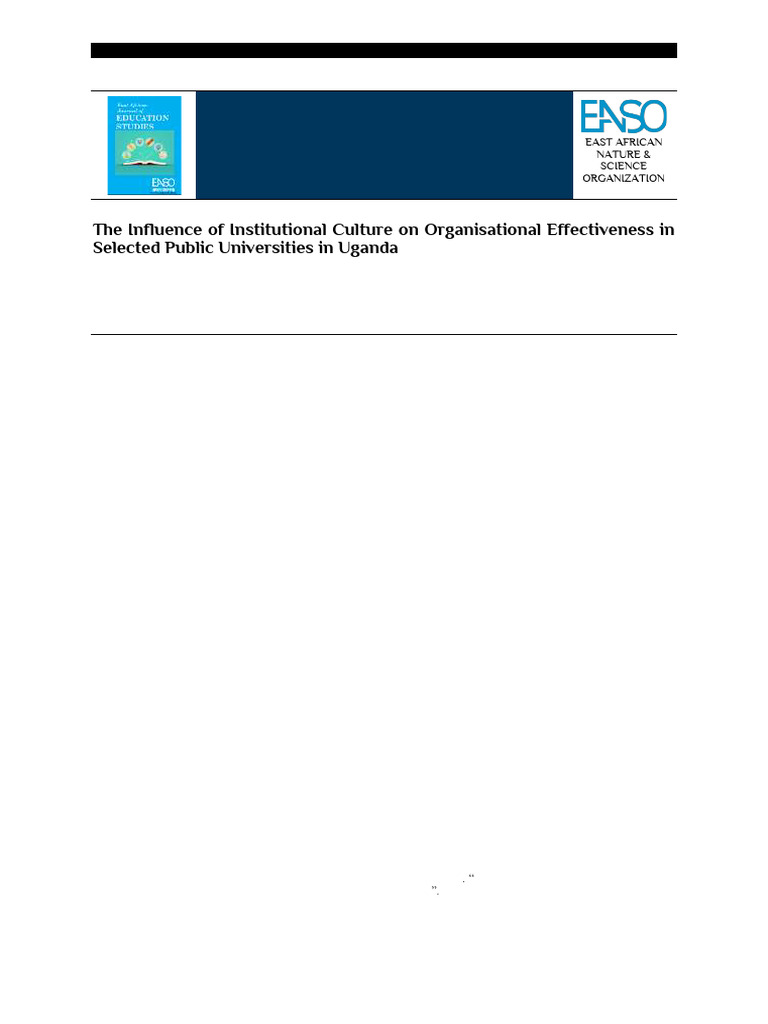 Organisational Effectivenes Mugizi | PDF | Structural Equation Modeling