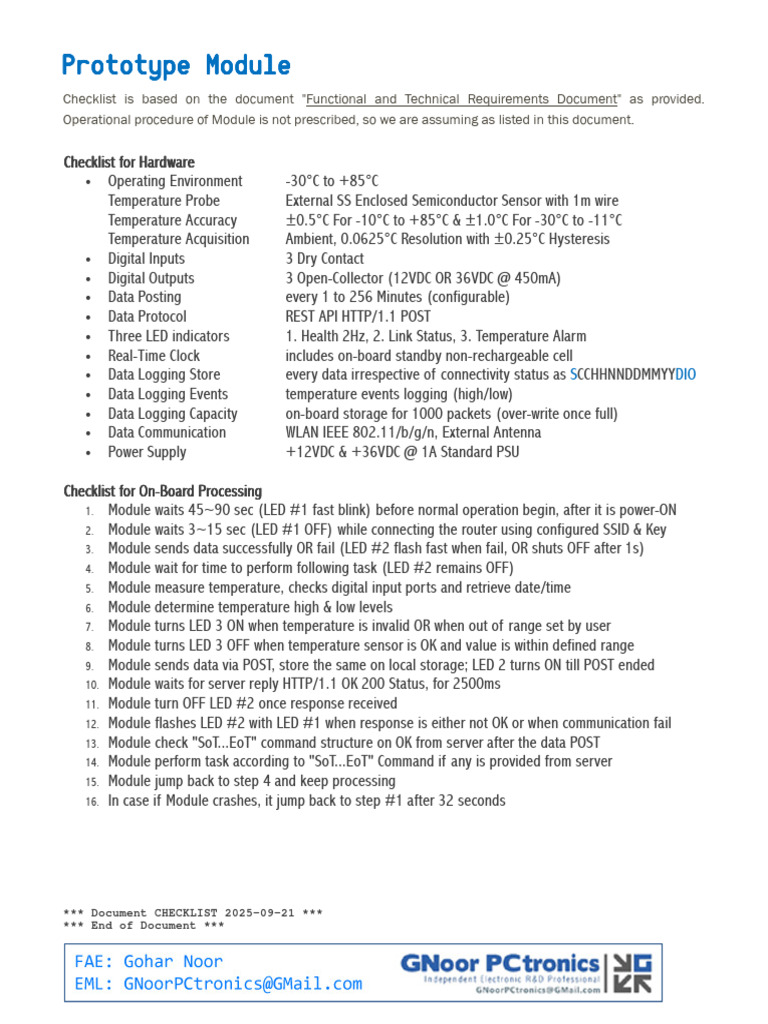 TDC (Temperature Data Collector) Specification | PDF | Computer Engineering | Computing