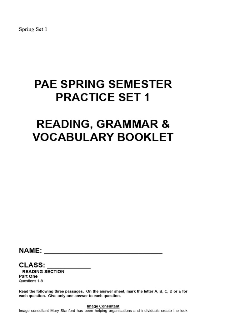 Pae Spring Set 1 - Final 2507 1 | PDF | Plants | Endangered Species