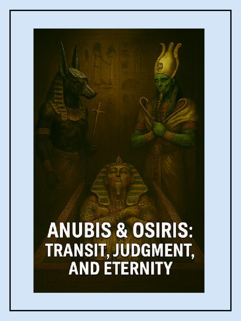 English Class Anubis | PDF | Osiris | Ancient Egyptian Religion
