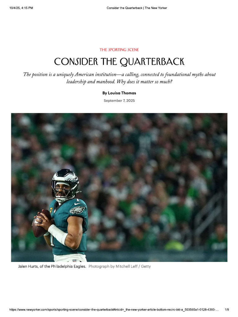 Quarterback | PDF