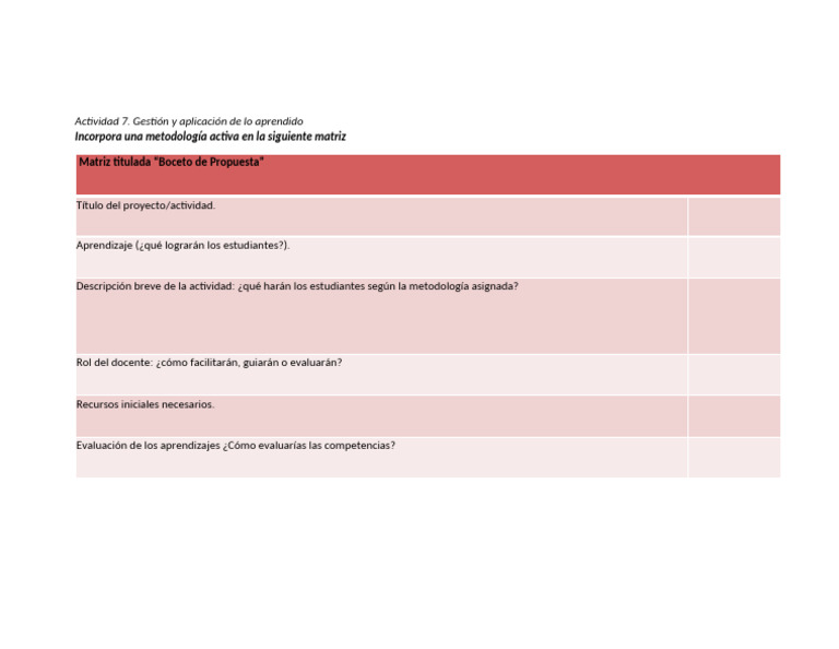 Actividad 7 Gesti n y Aplicaci n de Lo Aprendido | PDF