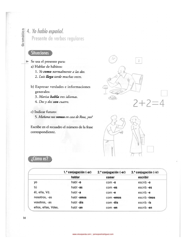 Presente Verbos Regulares | PDF