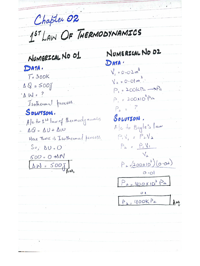 Chapter 02 Numericals | PDF