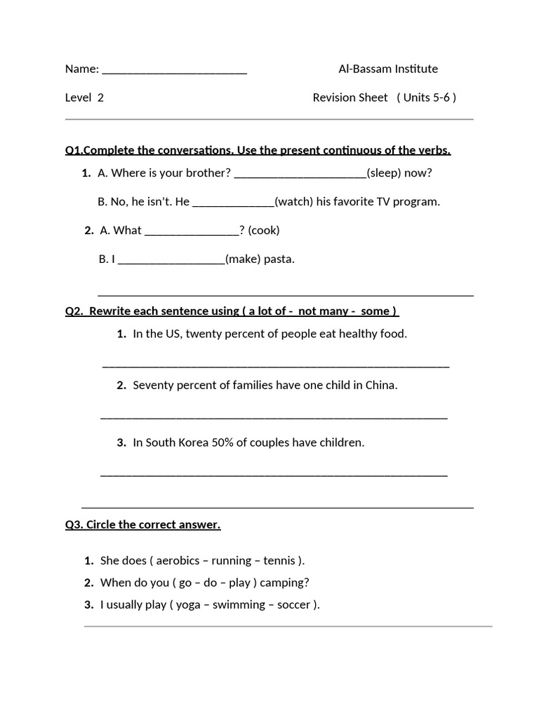 Level 2 Revision U 5-6 | PDF