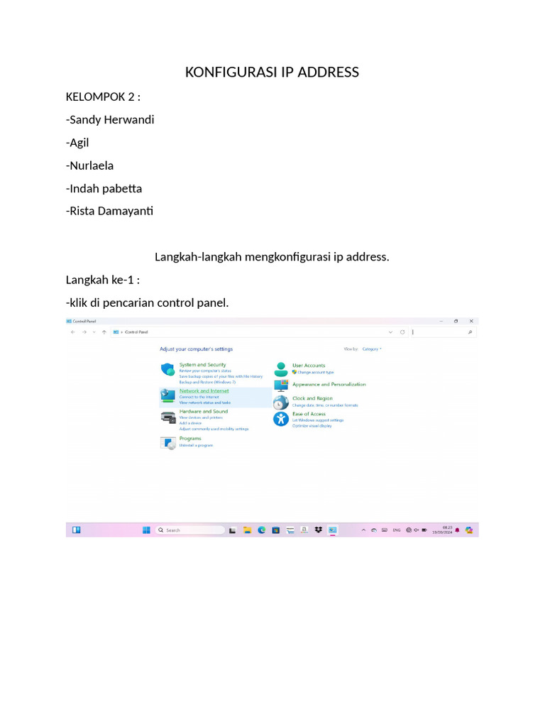 Konfigurasi Ip Address | PDF