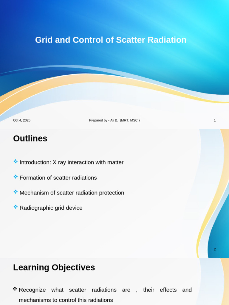 2. Scatter Radiation and Grid 2023 New | PDF | X Ray | Atoms