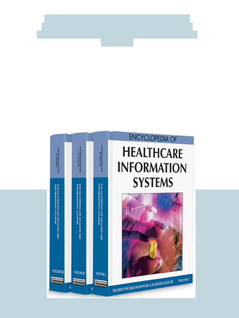 (Ebook) Encyclopedia of Healthcare Information Systems (3 Volumes) by ...