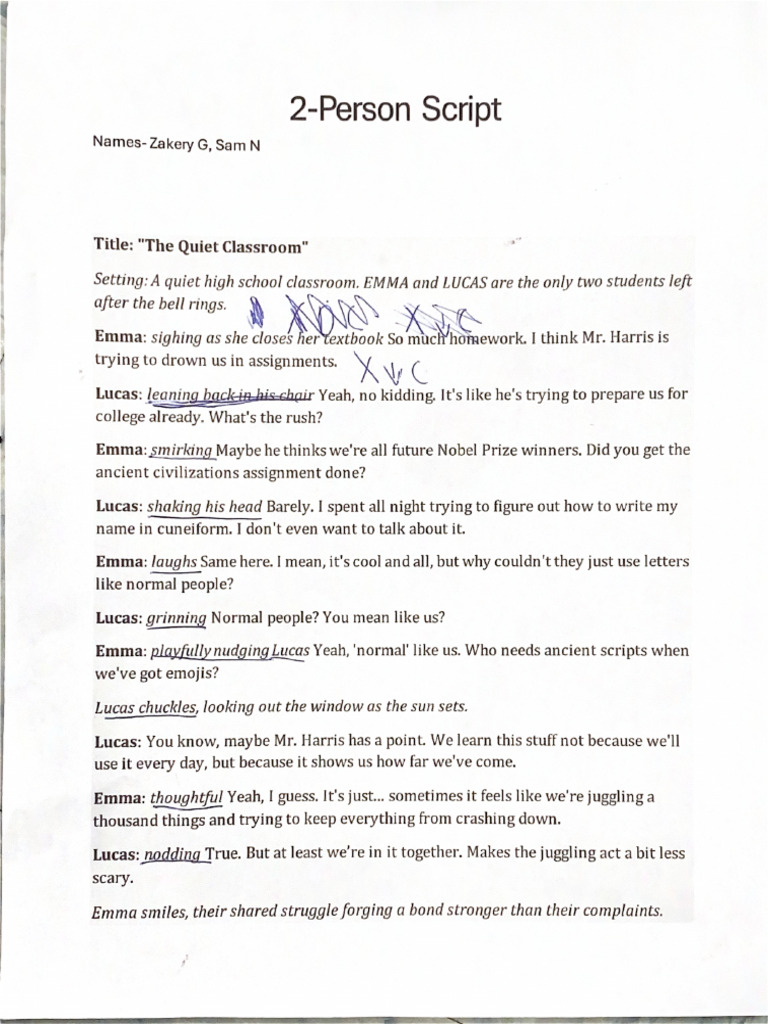 2 Person Script | PDF
