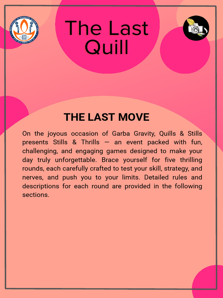 The Last Still Rule Book | PDF