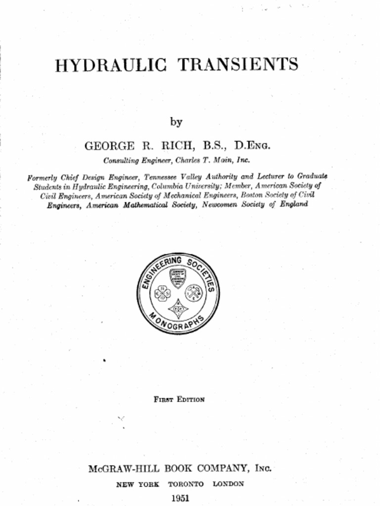 Hydraulic Transients | PDF
