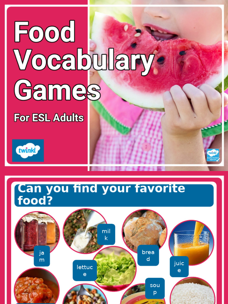 T 1711708215 Esl Food Vocabulary Adults A1 Ver 1 | PDF | Western ...