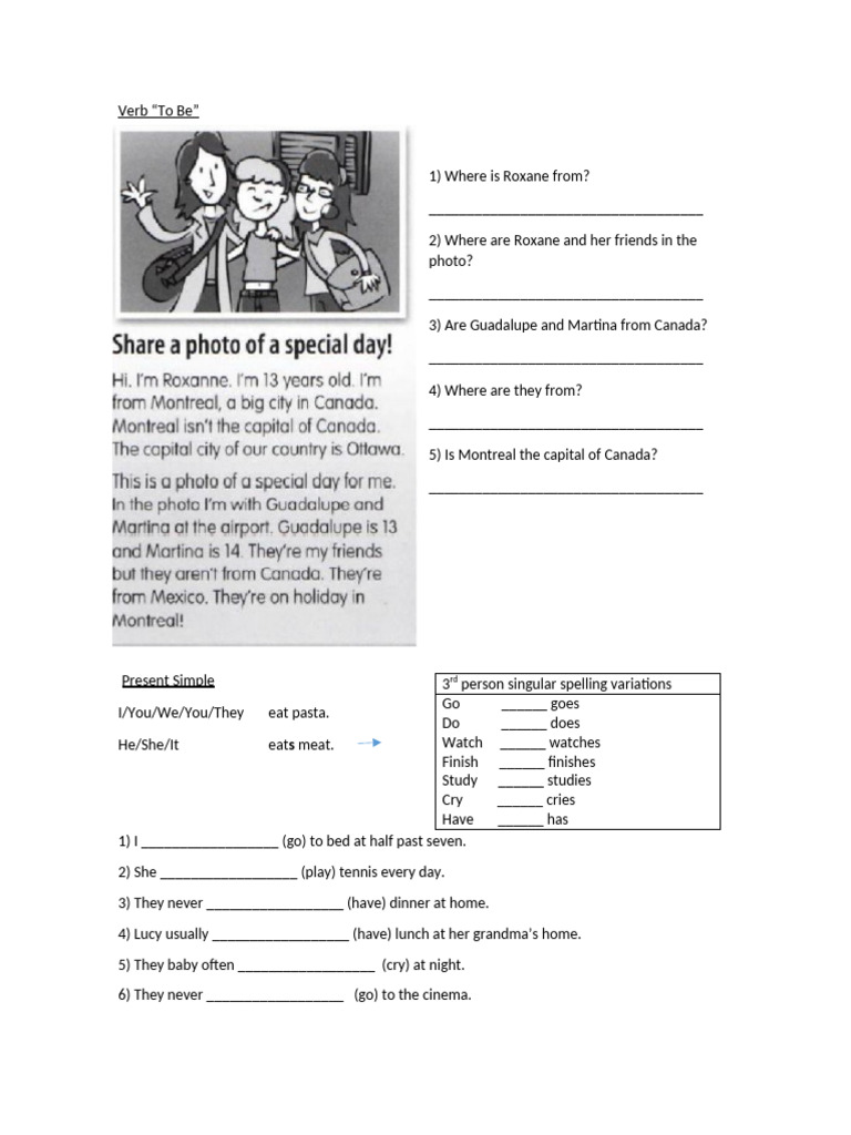 3rd Person Singular Affirmative | PDF