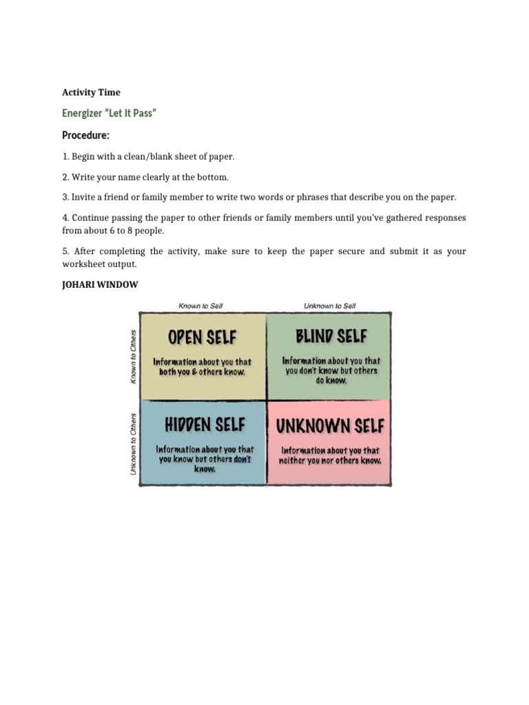 Module 1 Session 1.1 Activity Worksheet | PDF