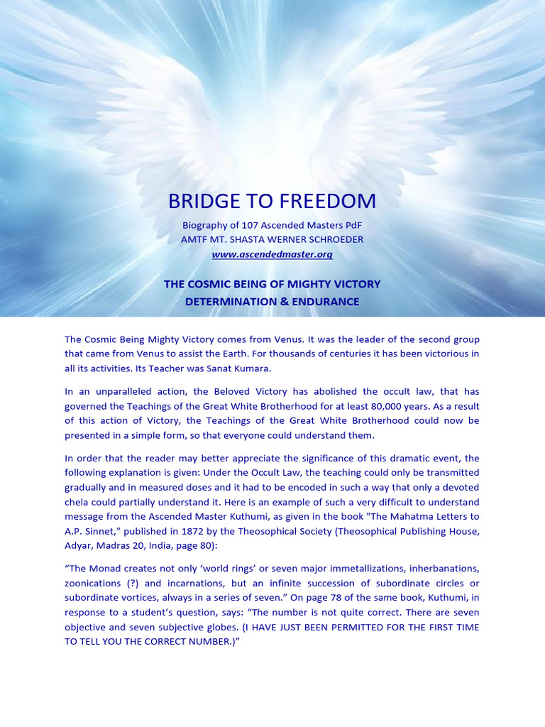 The Cosmic Being of Mighty Victory - March 25 | PDF | Ascended Master ...
