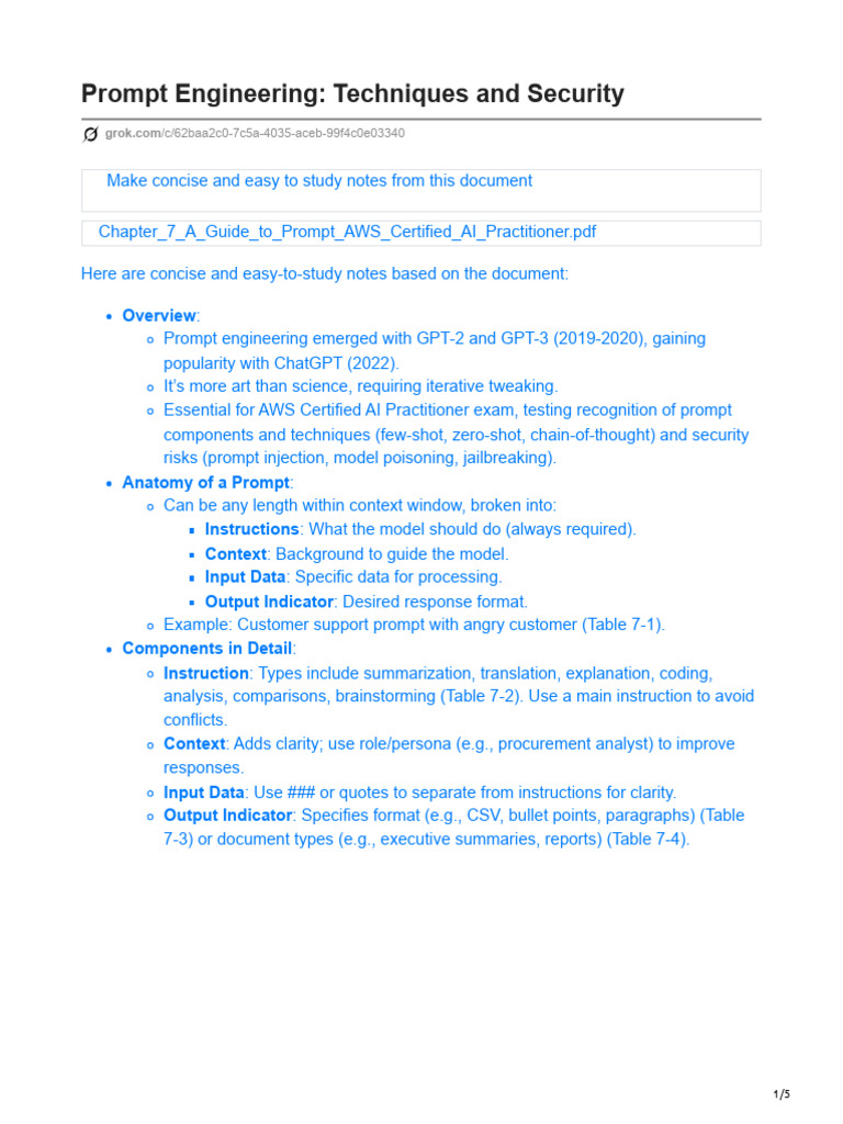 Prompt Engineering Techniques Overview | PDF | Computing | Cognitive ...