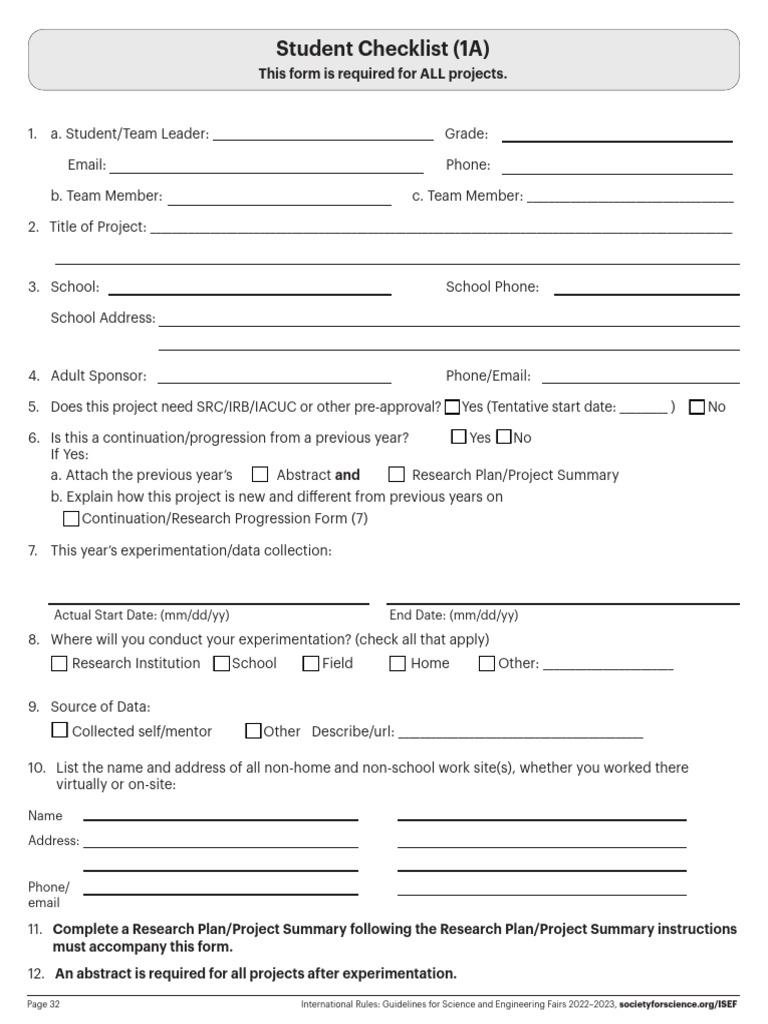 Example Form 1a-1 | PDF | Risk | Science